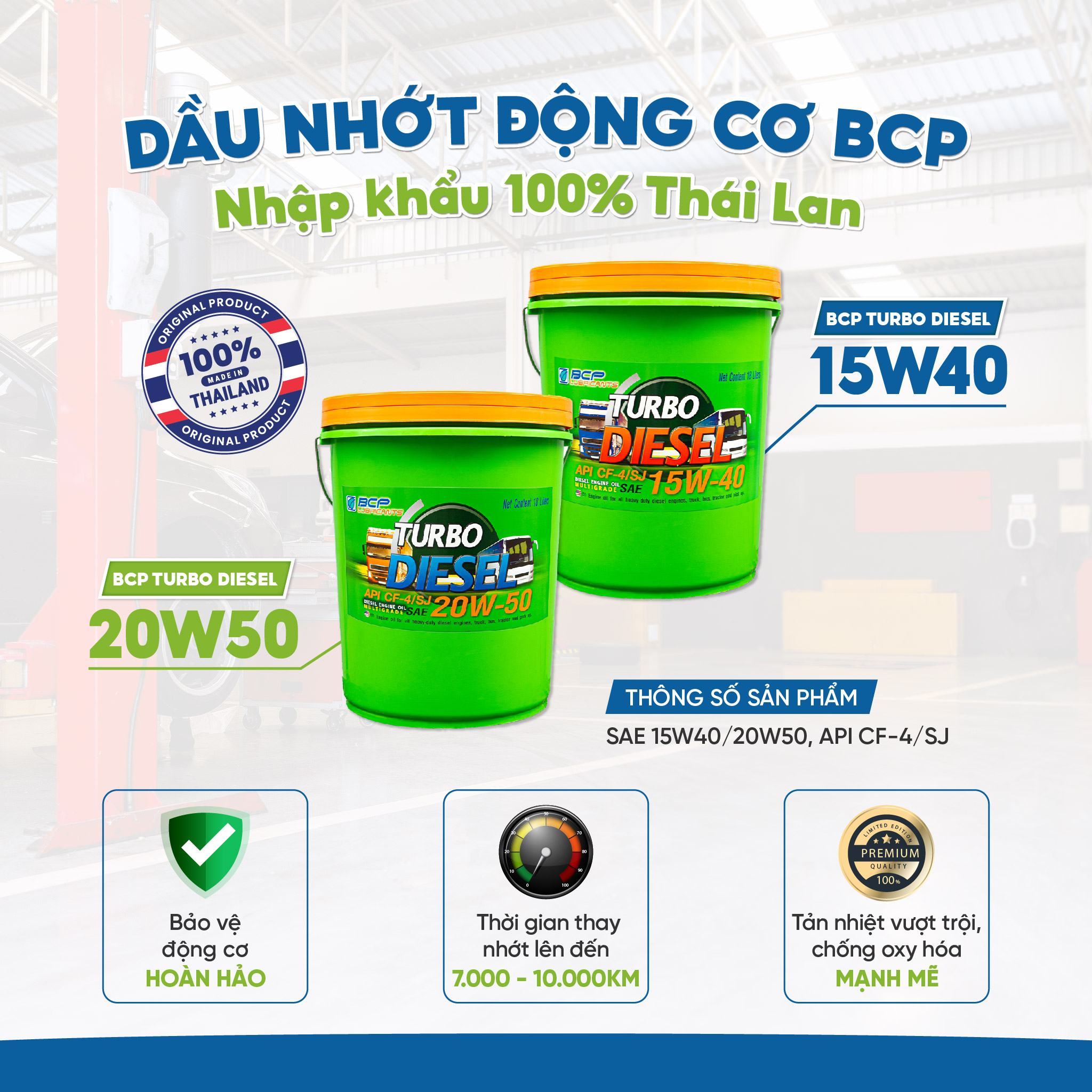 Sự khác biệt giữa dầu nhớt động cơ 15W40 và 20W50 là gì? - Sonaimex